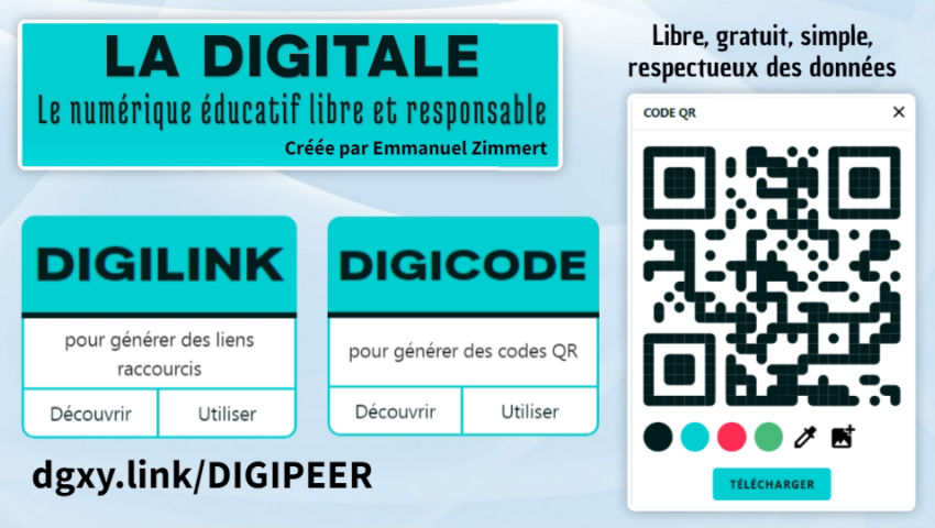 Tutoriel - Digicode & Digilink de Ladigitale (générer un QR Code ou une ...