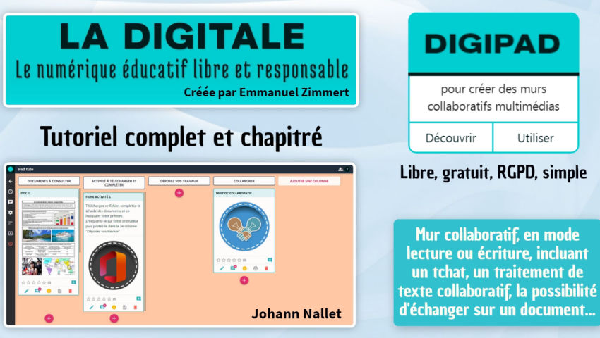 Tutoriel - Digipad de Ladigitale (mur collaboratif type Padlet) - Numérique Éducatif