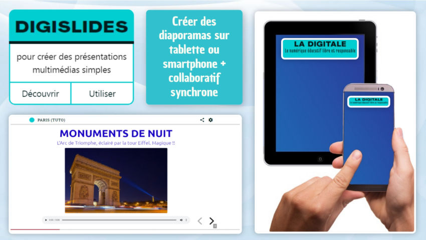 Tutoriel - Digislides de Ladigitale.dev (version mobile pour étudiants) - Numérique Éducatif