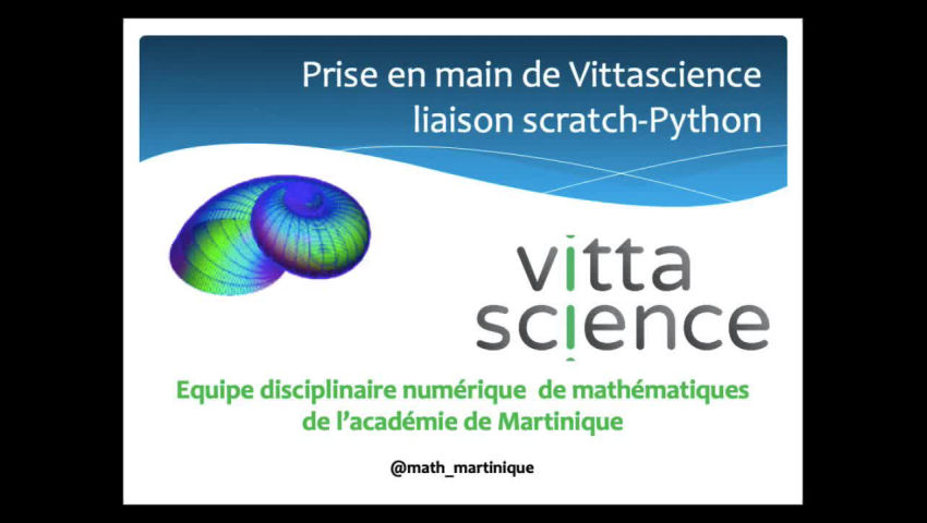 Prise en main de vittascience - Python - Numérique Éducatif