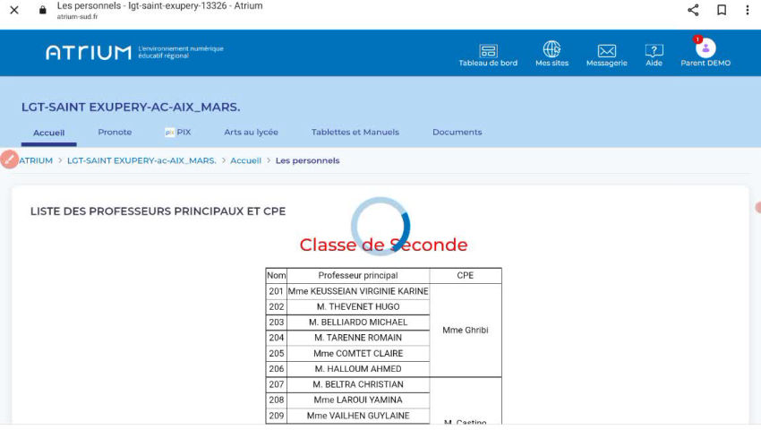 Se connecter à Atrium et utiliser sa messagerie, sur un grand écran ...