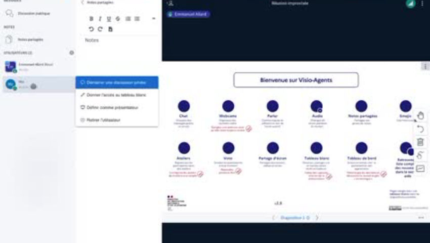 Découvrir Visio Agents - premiers pas - Numérique Éducatif