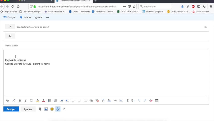 Tuto Oze mail - Numérique Éducatif