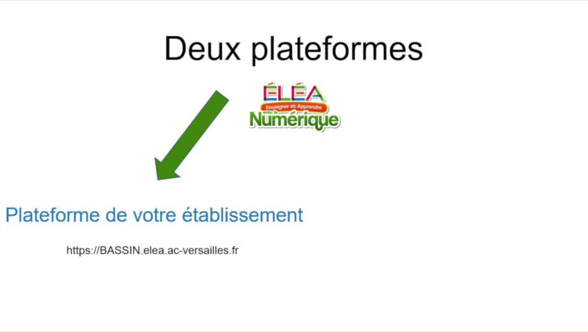 e-éducation & Éléa - Se connecter à Éléa et identifier la plateforme ...