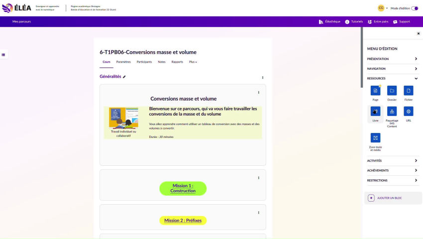Eléa_ICréa - Menu Edition-V2 - Numérique Éducatif