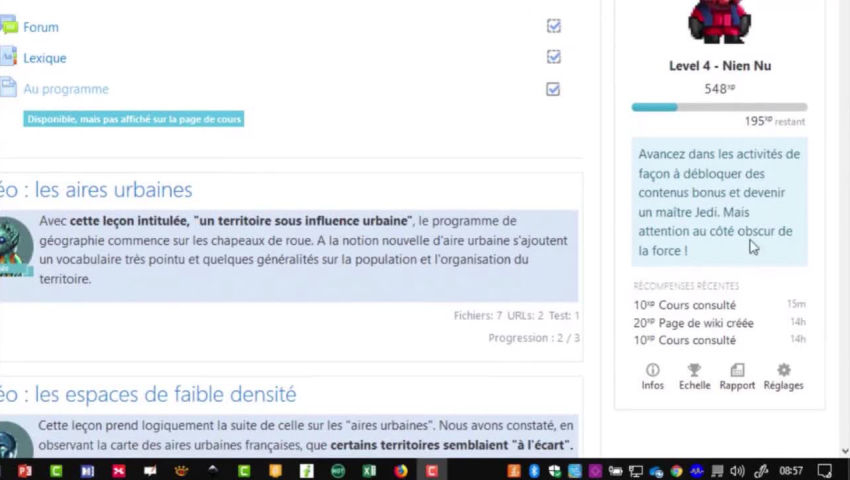 Moodle Episode #26 - Le plugin Level Up ! Présentation - Numérique Éducatif